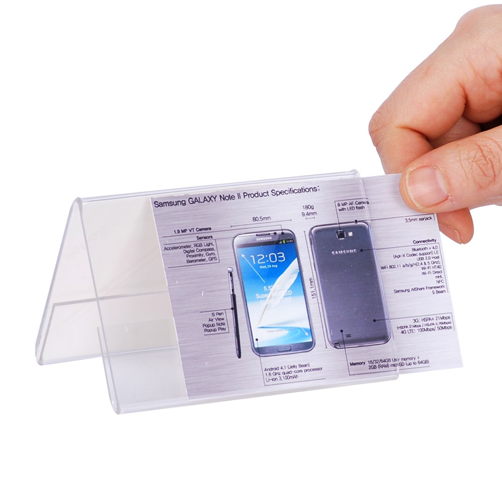 An Acrylic Frame is Perfect for Retail Counter Use!