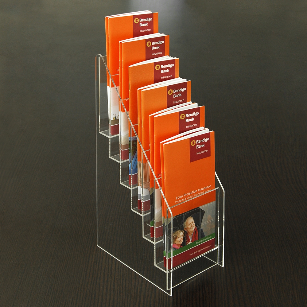 This Brochure Dispenser is Tiered to hold Literature!