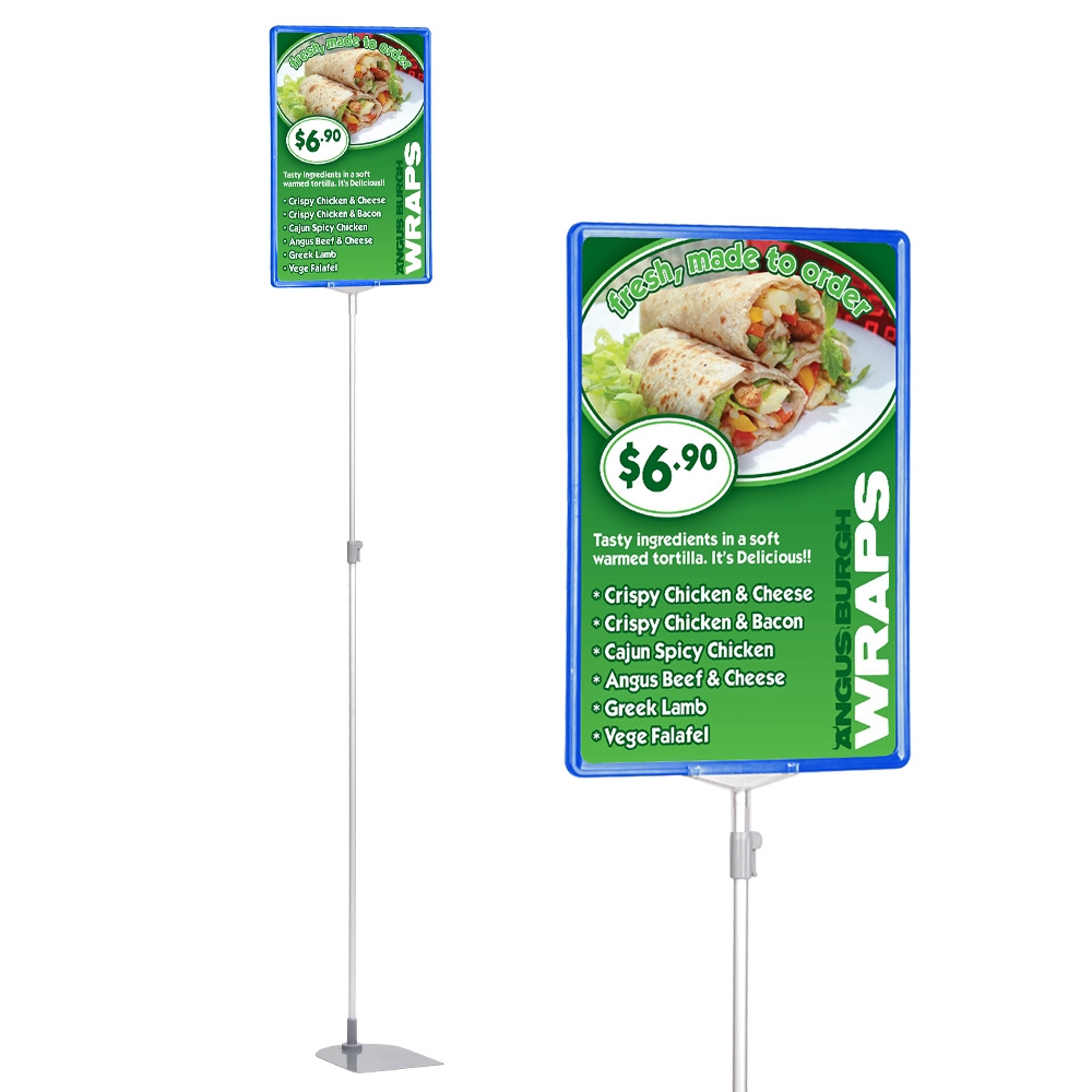 Free Standing POS Sign with A3 Frame for Retail Stores