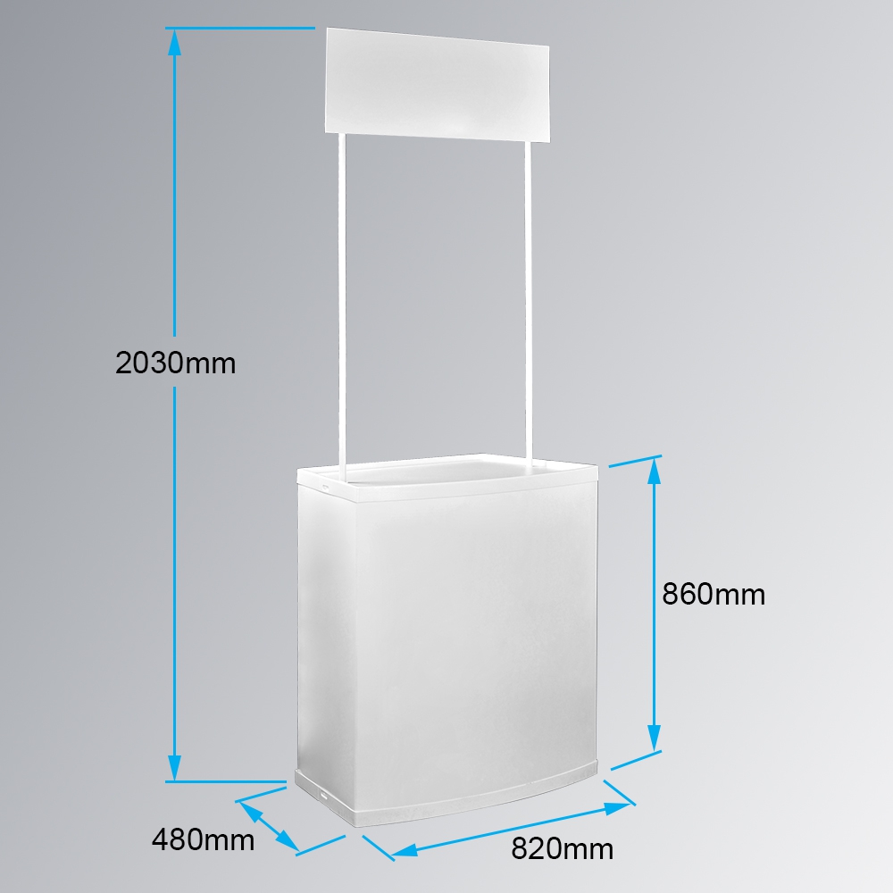 Counter Display has Graphics on Header & Front!