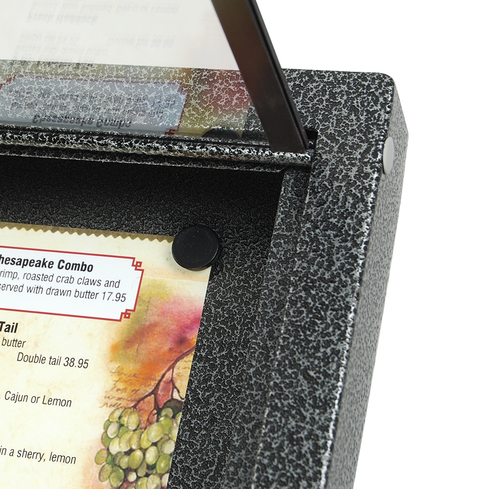 Restaurant Menu Stand holds 3 x A4 Posters in Portrait!