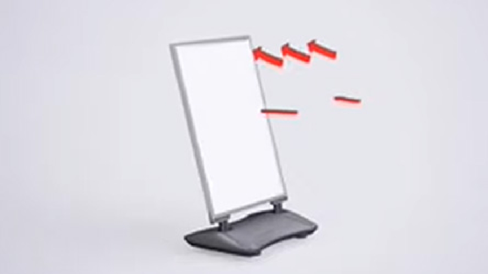 The Pavement Signage holds 2 A1 Posters in Clipframes!