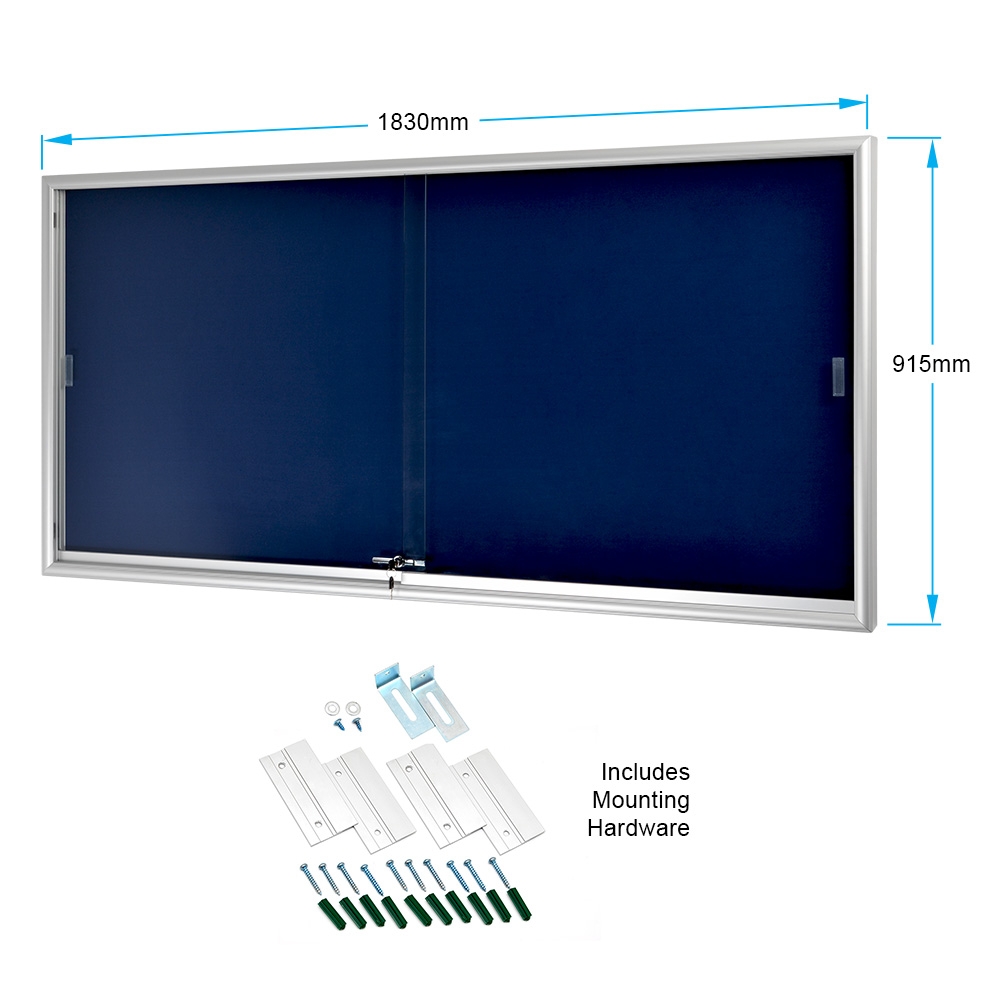 A Public Notice Board is Lockable to Prevent Tampering!