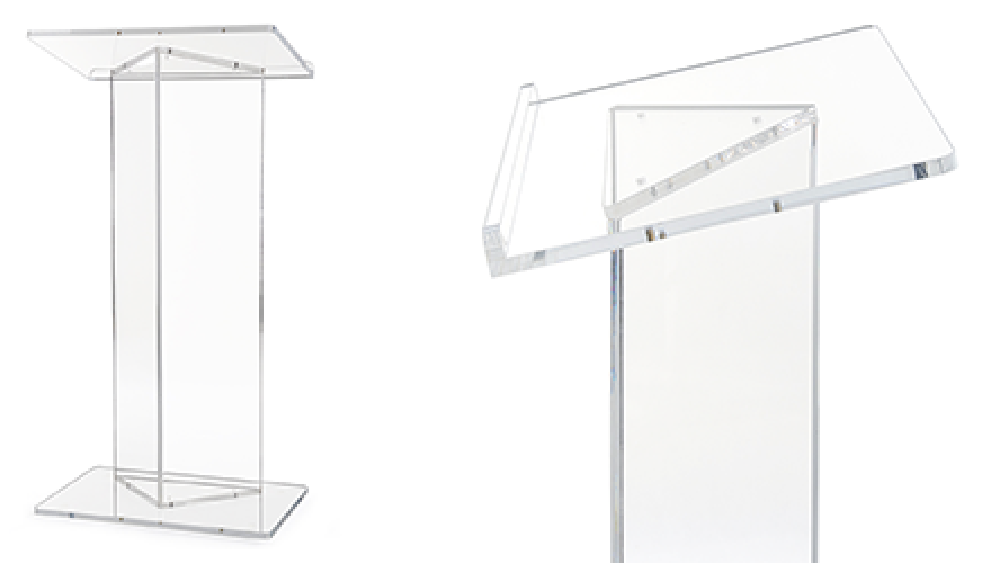 Acrylic Podiums Offer Unique Look in Any Location!