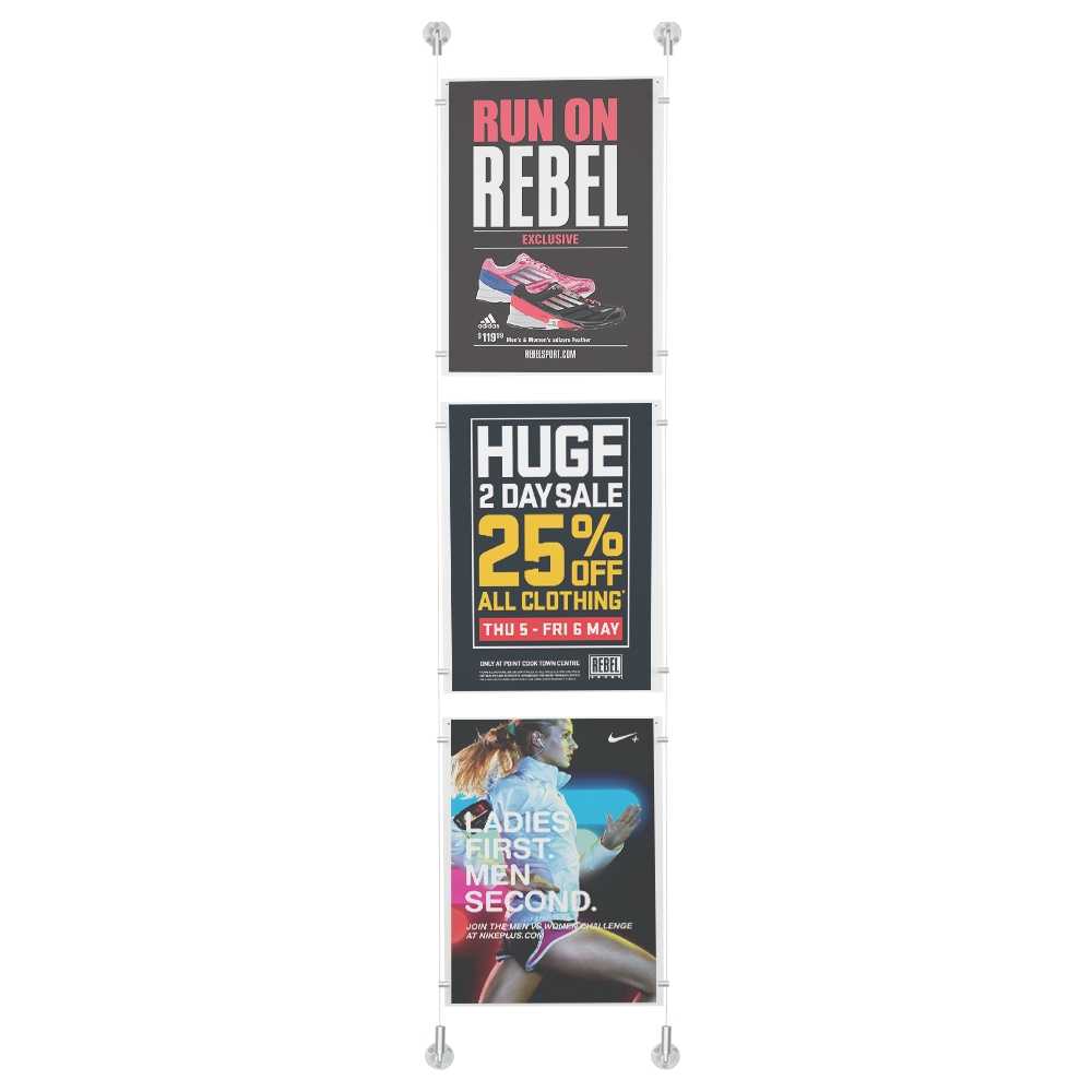 Acrylic Estate Agent Window Display Holds A2 Posters
