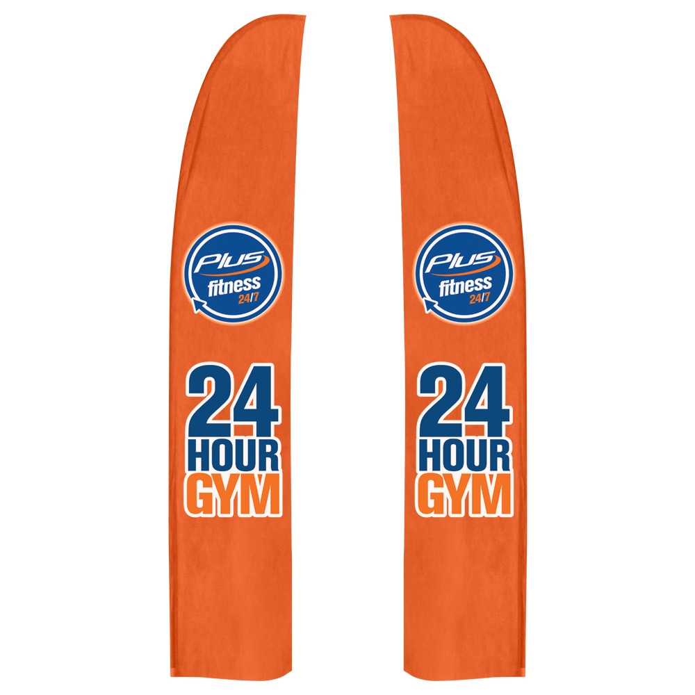 Custom Feather Flags Double Sided – 3.7m - Full Colour