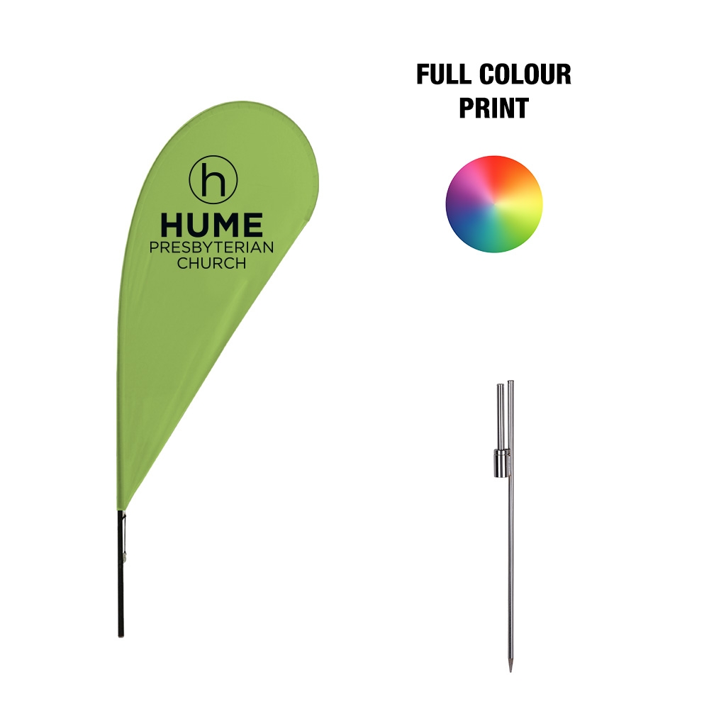 2.6m Tear Drop Flags ¦ Slimline Warehouse