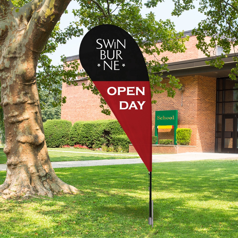 2.6m Tear Drop Flags ¦ Slimline Warehouse