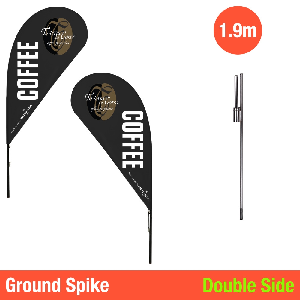 In Ground Banners – Custom Print Flags w/ Ground Spike!