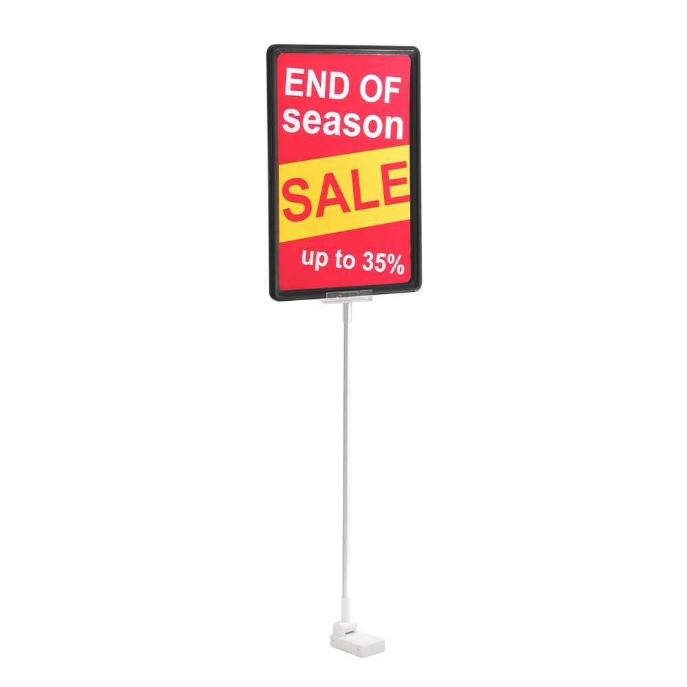 Retail Sale Stand in Black with Pole and Magnetic Base