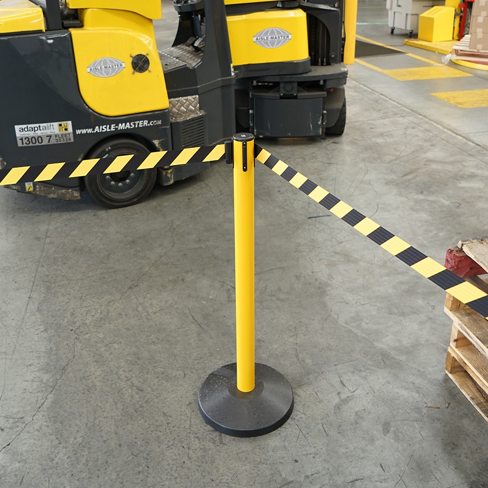 Retractable Safety Barrier ¦ Slimline Warehouse