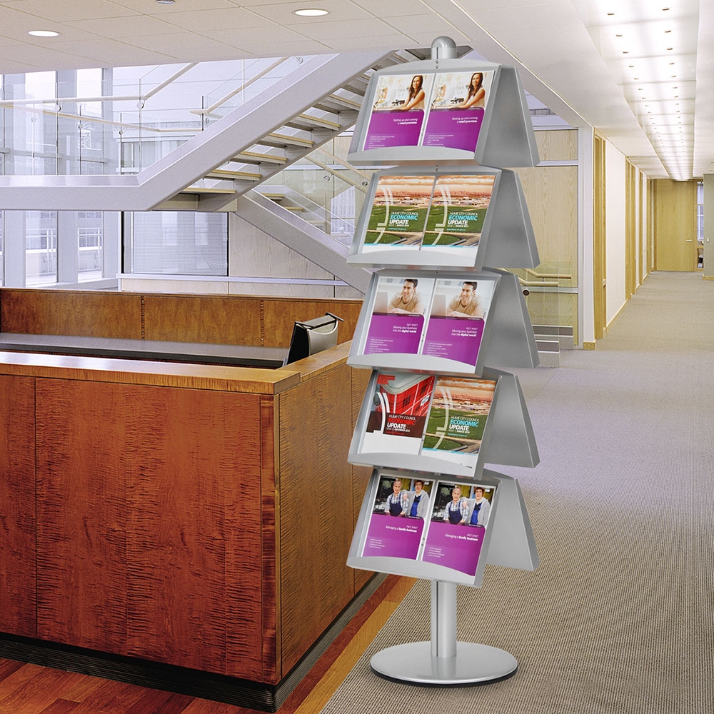 Tiered Brochure Holder ¦ Slimline Warehouse