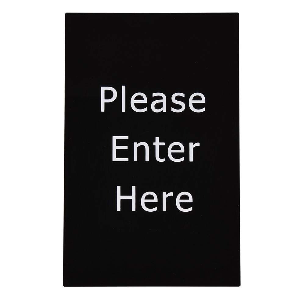 "Please Enter Here" Stanchion Sign – Ships Same Day!
