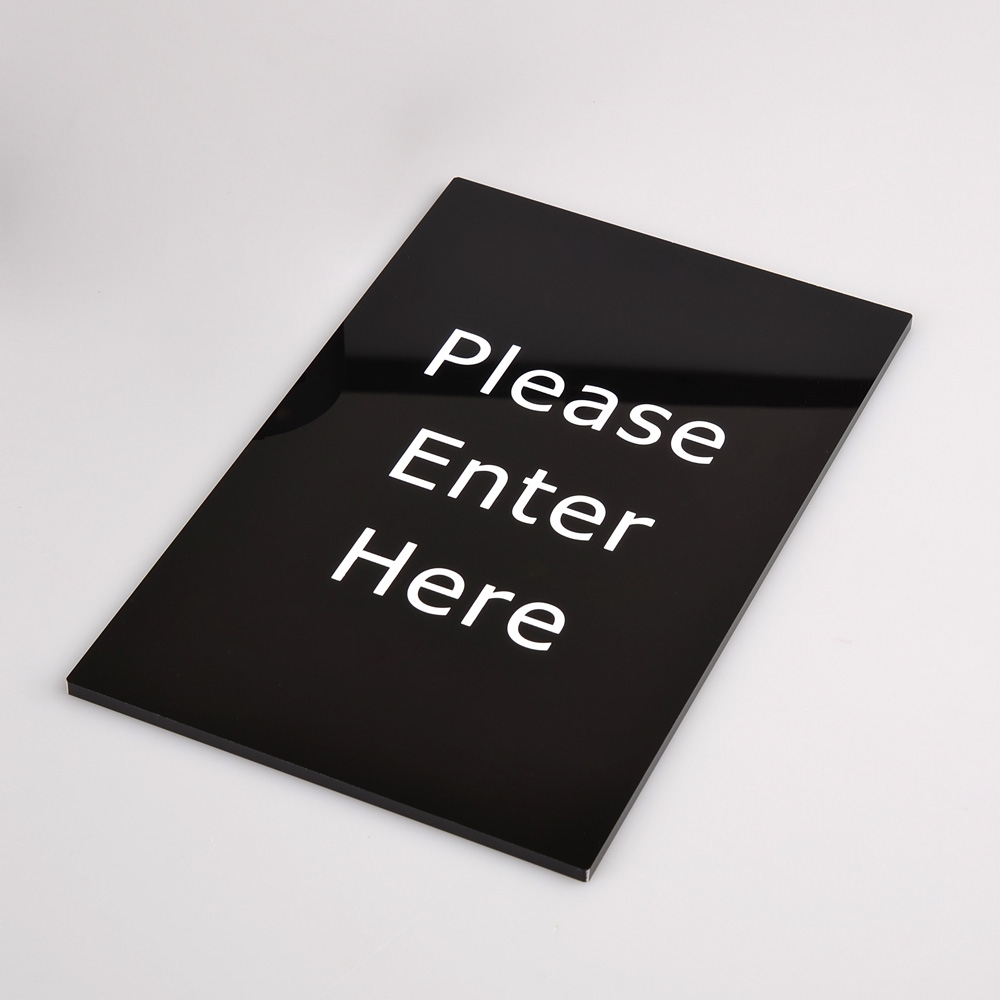 "Please Enter Here" Stanchion Sign – Ships Same Day!