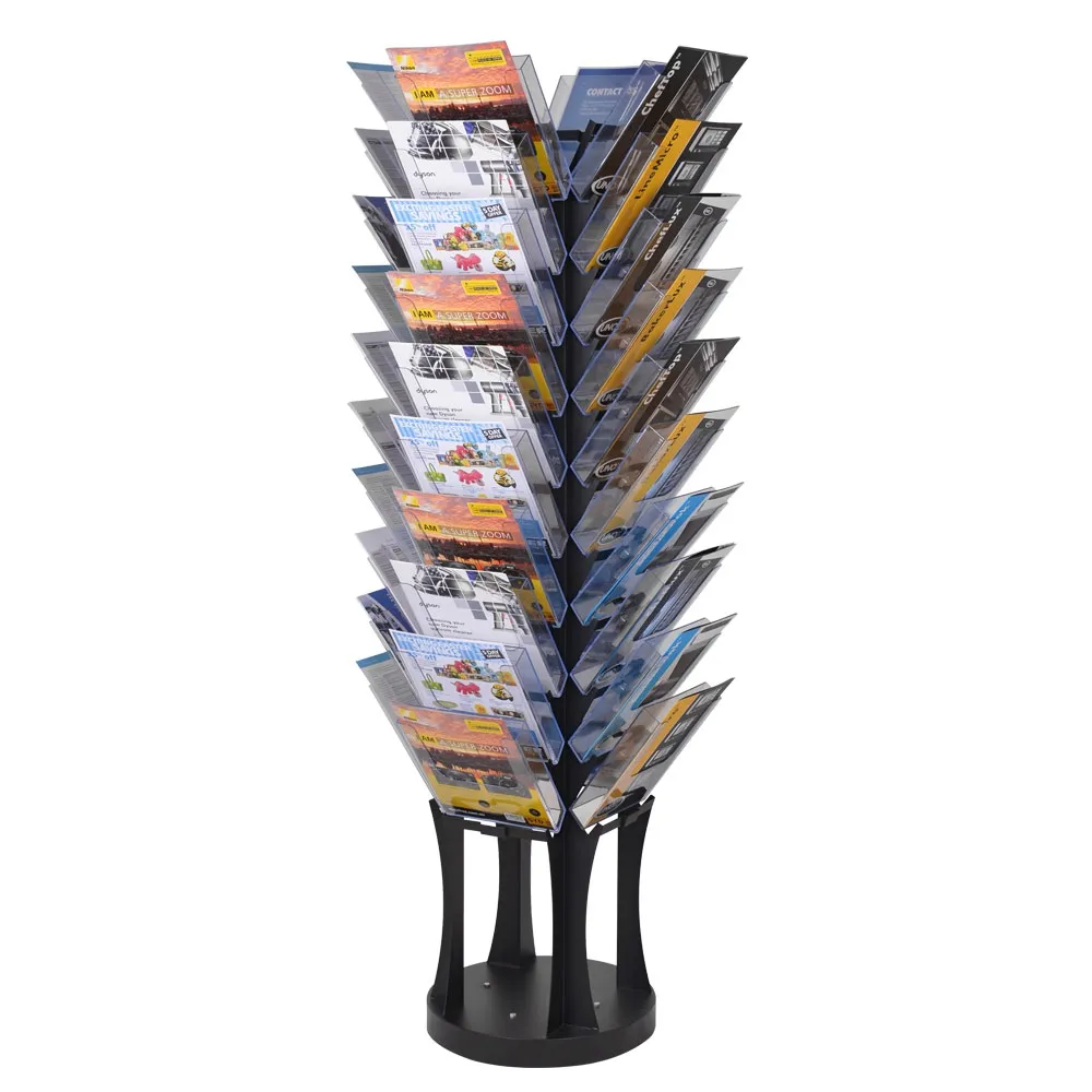 These Acrylic Revolving Brochure Holders Display Many Pamphlets!