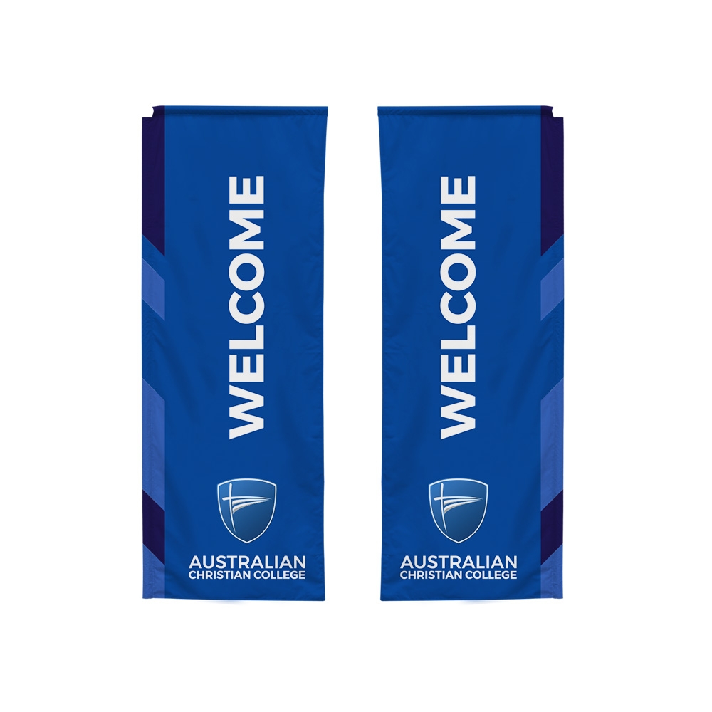 Free Standing Flag – 2.4m Full Colour Graphics – Waterbase