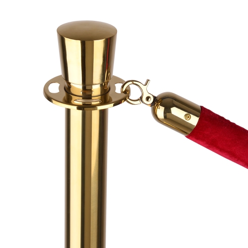 Stanchion Post with Gold Finish ¦ Slimline Warehouse