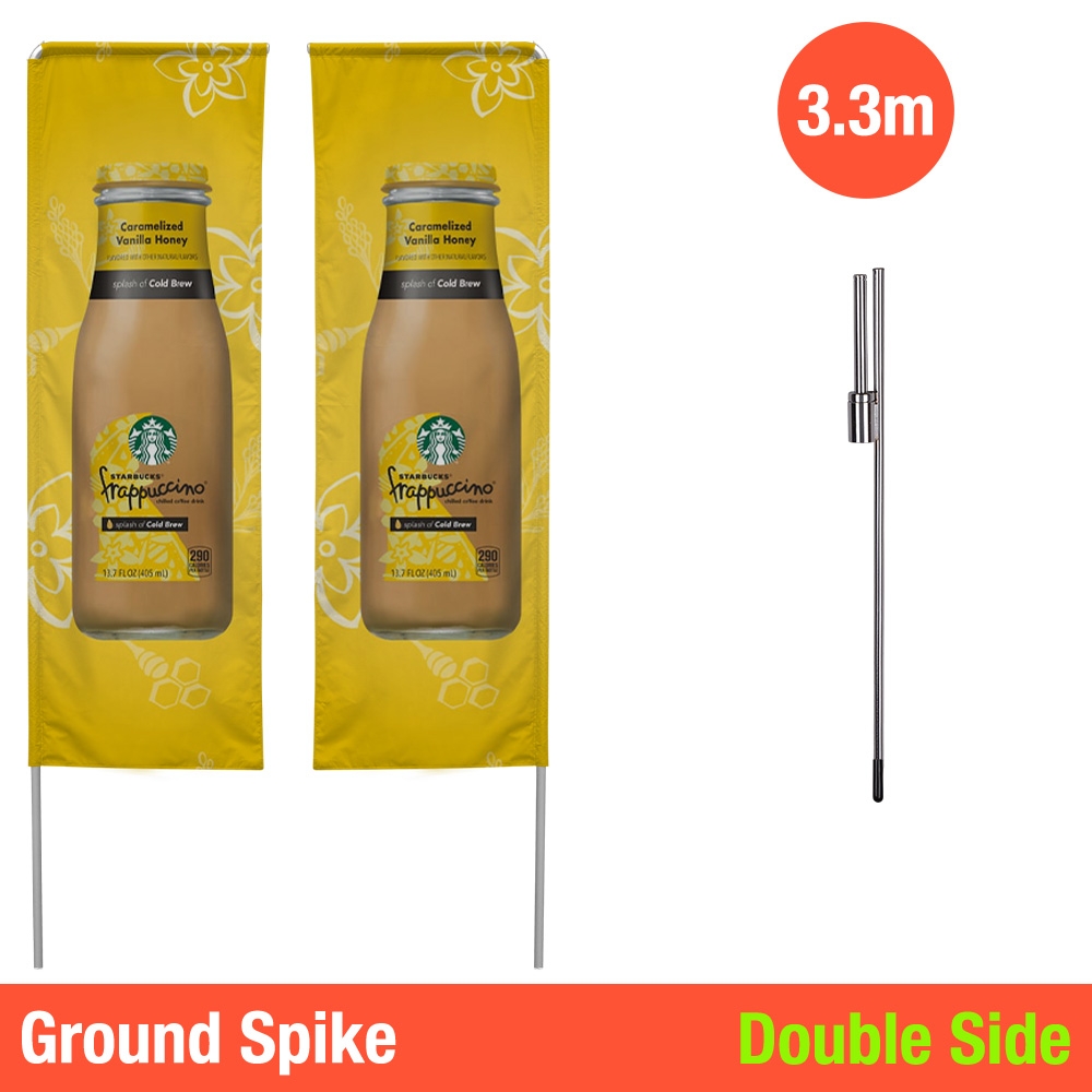 In Ground Banners – Custom Print Flags w/ Ground Spike!