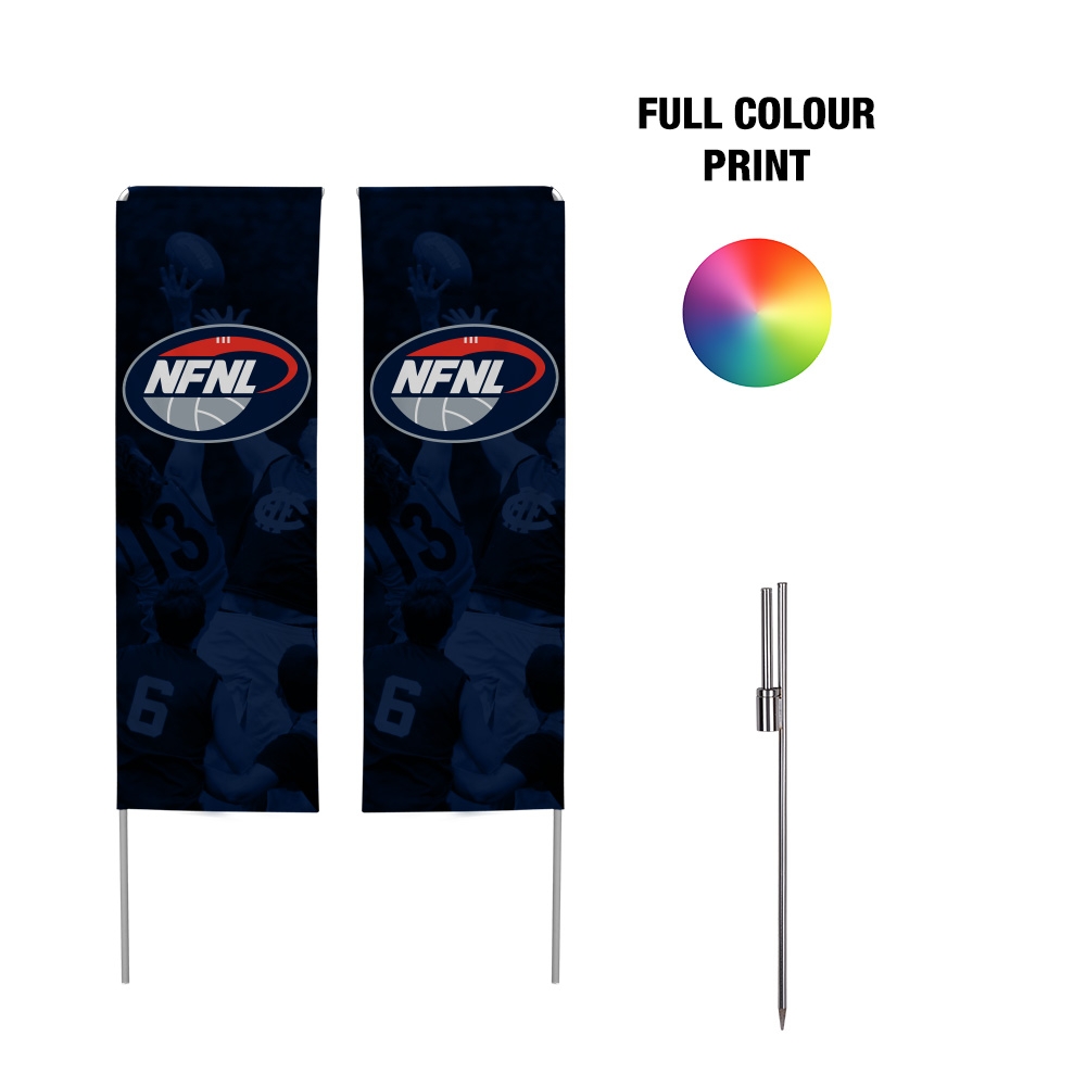 Custom Festival Flags – 2.4m Full Colour - Rectangle