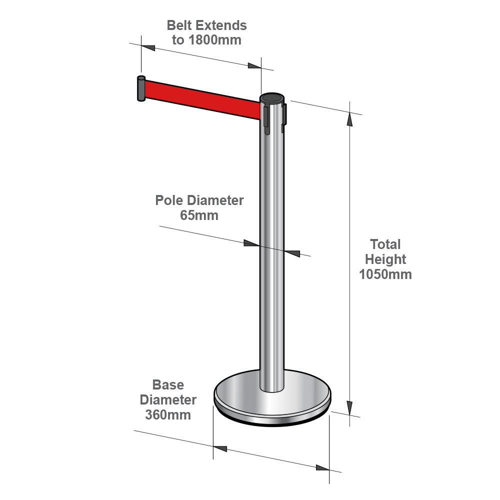 Retractable Barrier Australia ¦ Slimline Warehouse