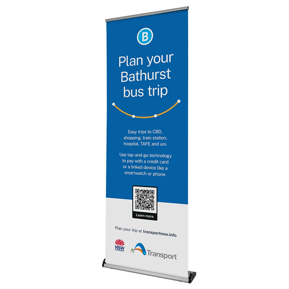 Roll Up Banners – Custom Printed - 120x85cm to 200 x 85cm