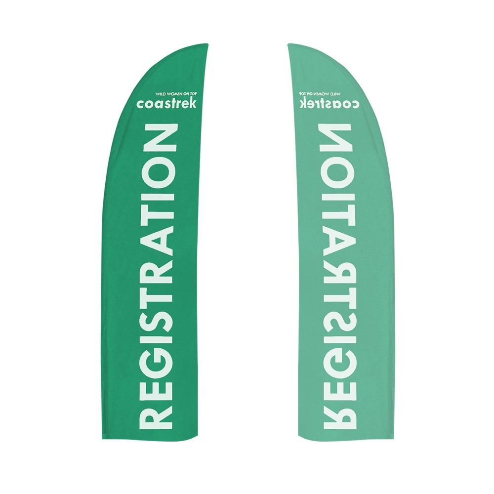 Custom Screen Print Flag in 1 Colour for FLBB24