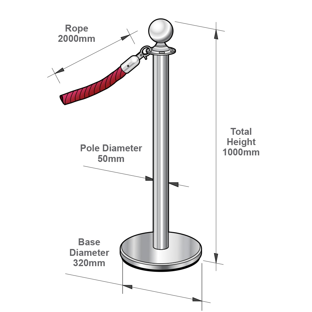Rope Dividers ¦ Slimline Warehouse