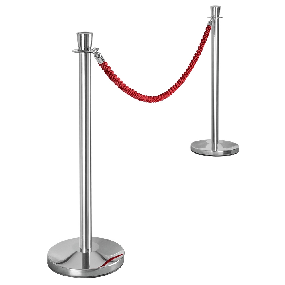Red Rope Stanchion Set ¦ Slimline Warehouse