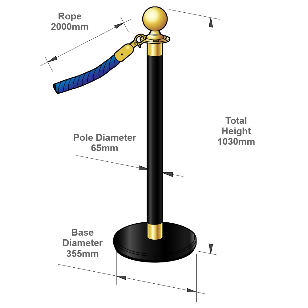 Rope Barricades ¦ Slimline Warehouse