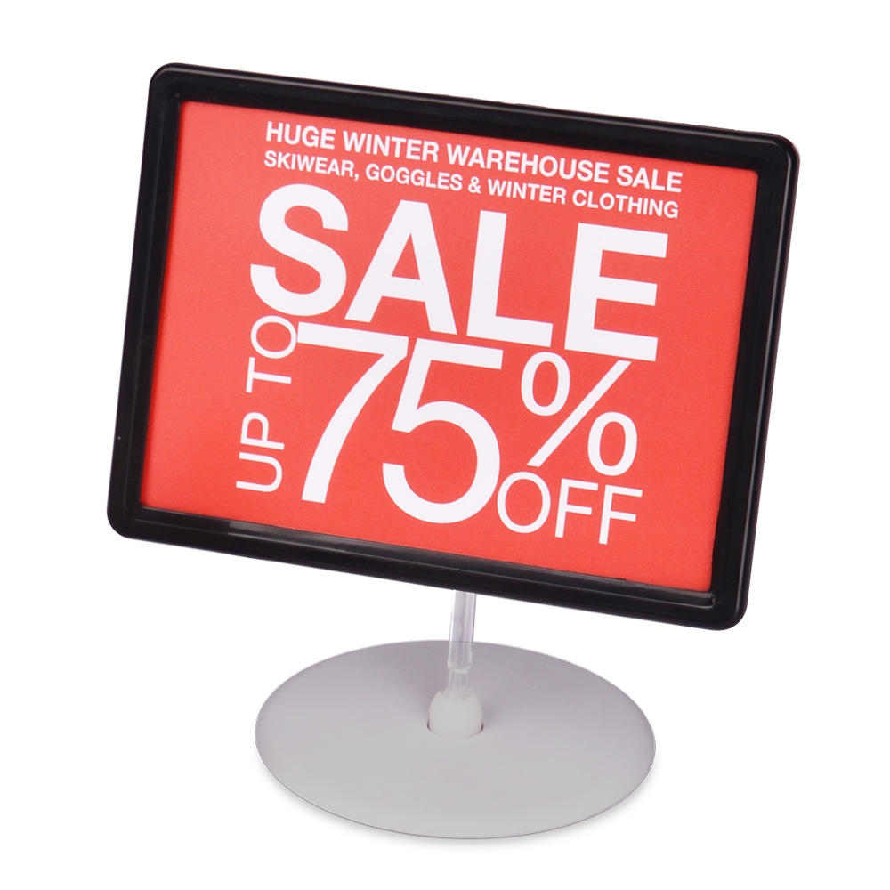 Price Signage A6 With Slots on Back of Frame to Fit Holders