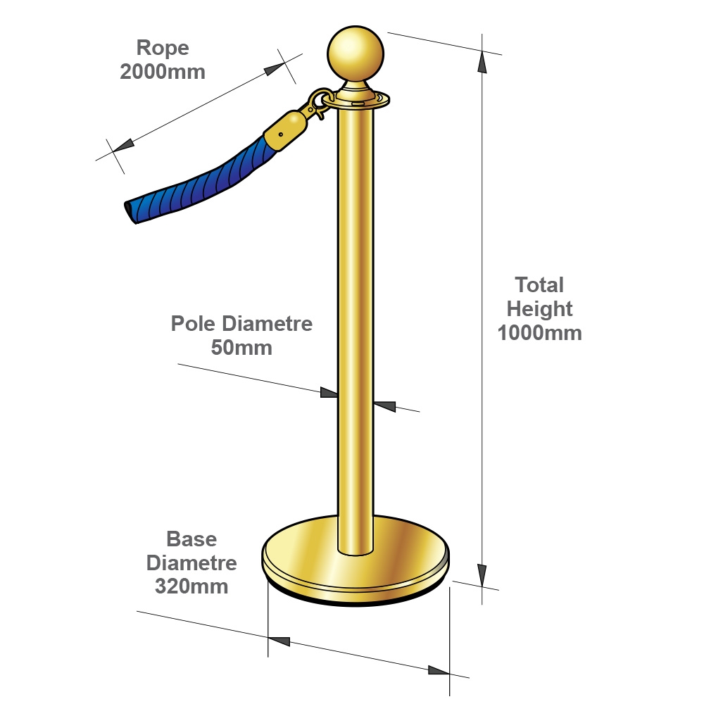 Rope Barricade ¦ Slimline Warehouse