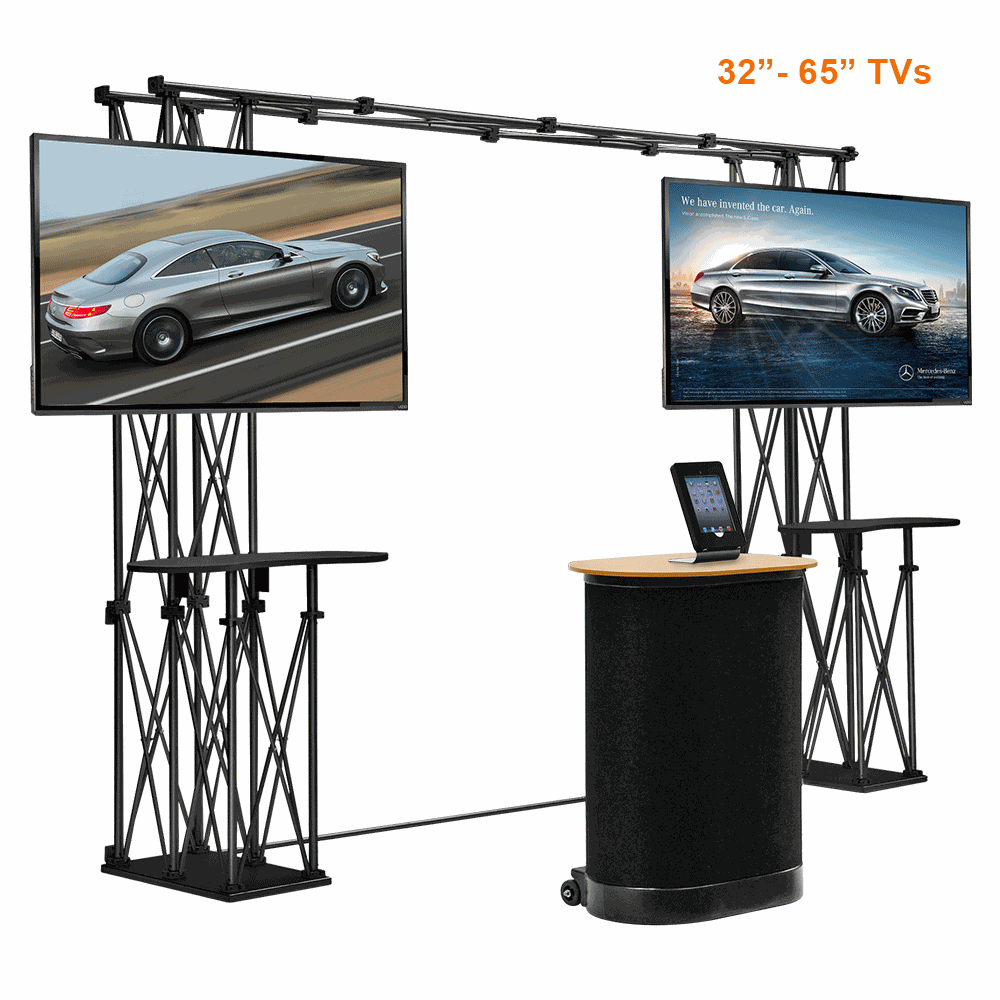 Tradeshow TV Stands for Flat Screen ¦ Slimline Warehouse