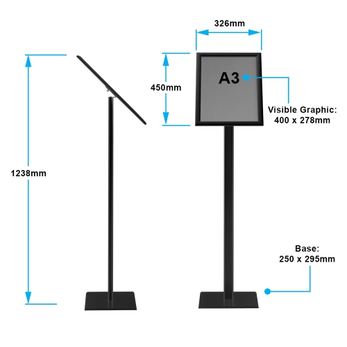 A3 Snap Frame Stand ¦ Slimline Warehouse