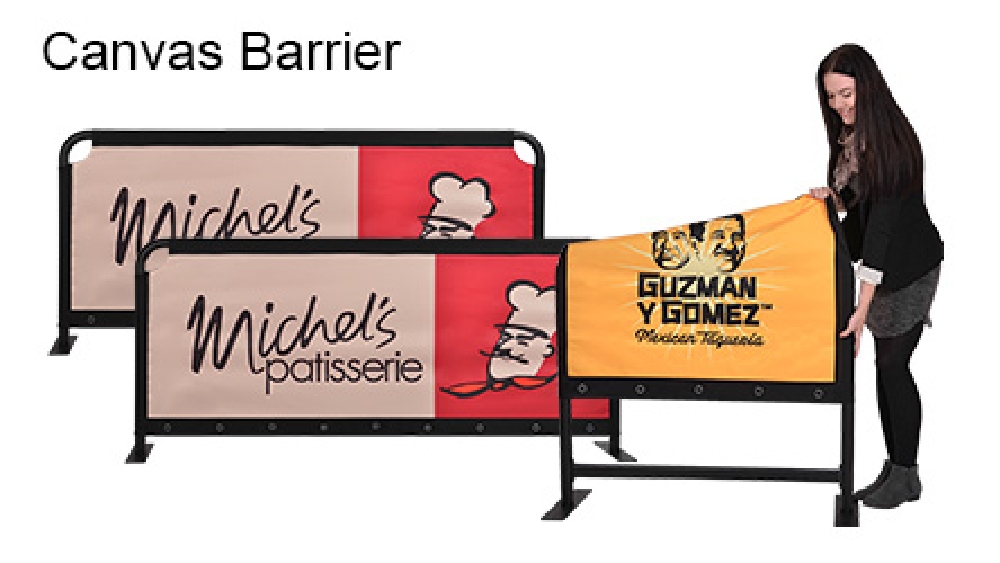 2m Canvas Barrier ¦ Slimline Warehouse