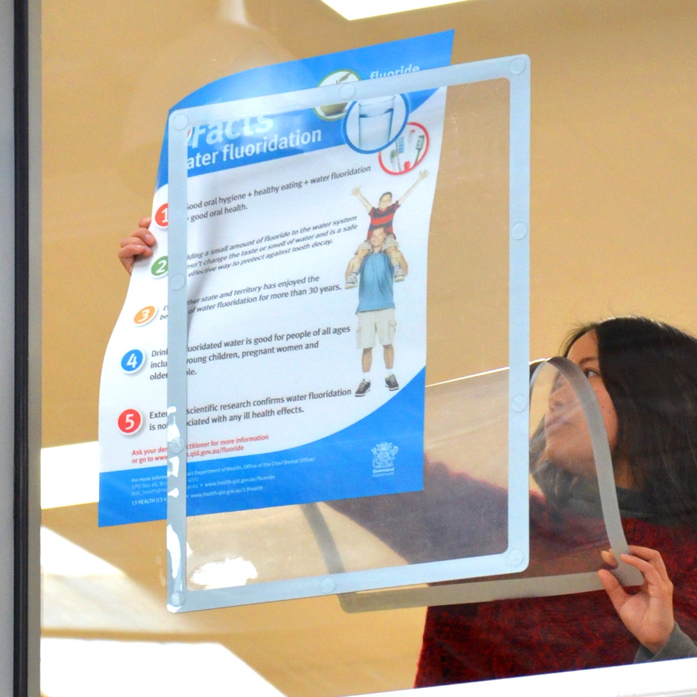 A2 Glass Mount Sign Holder ¦ Slimline Warehouse