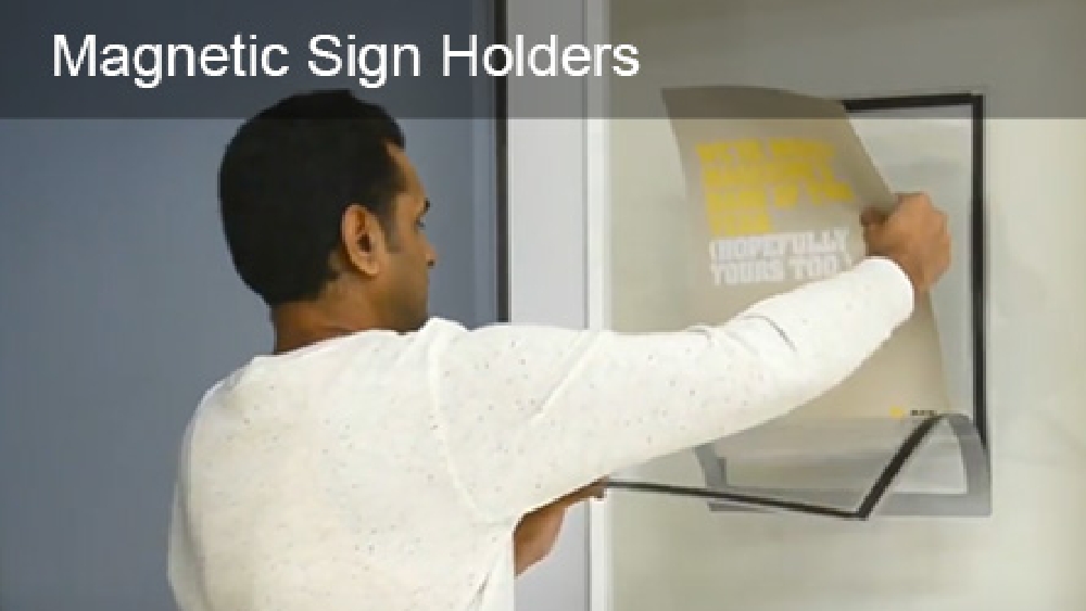 Self Cling Window Poster Holder