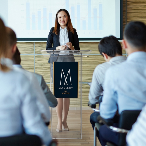 Lecture Stands with Logo ¦ Slimline Warehouse