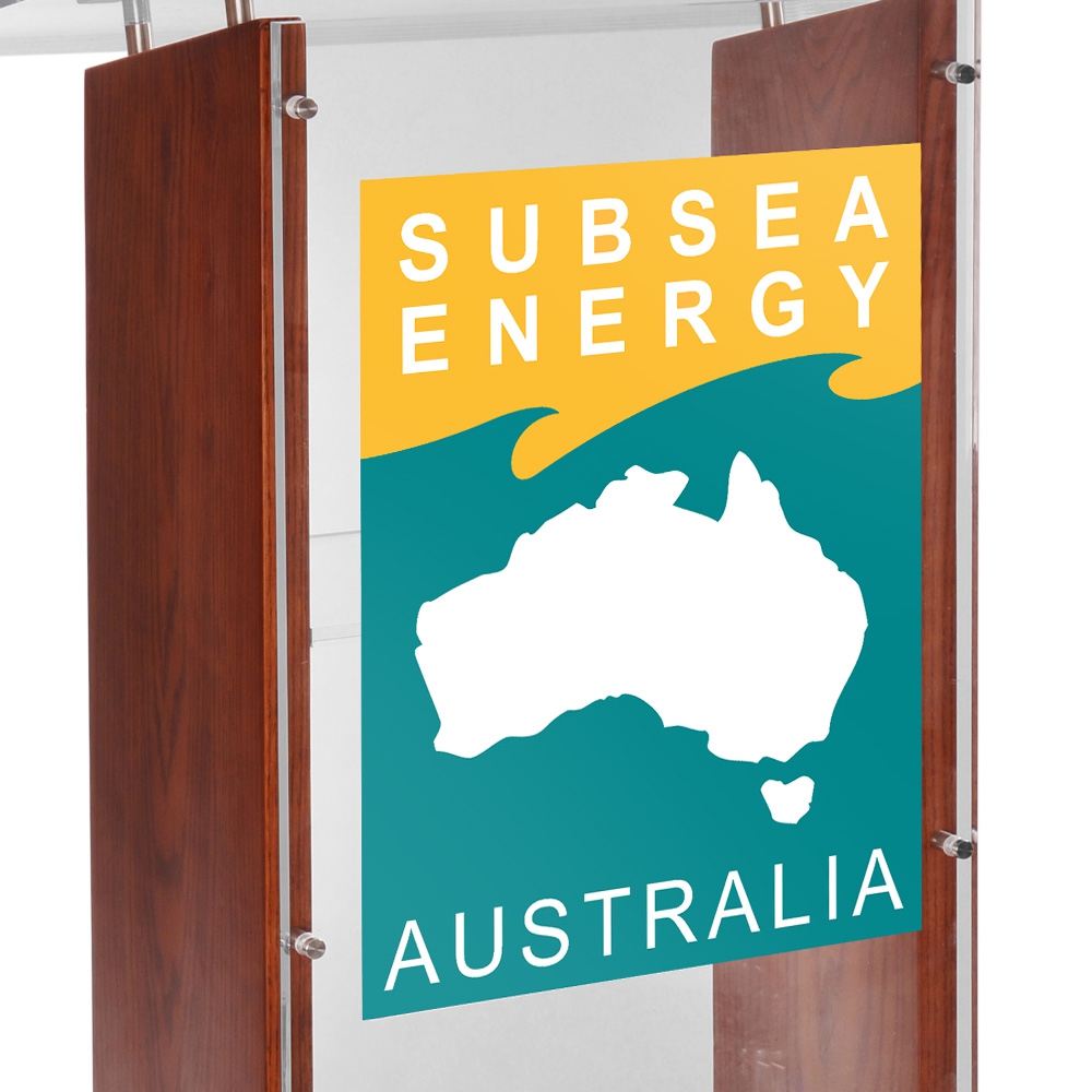 Lecture Stand with Graphic ¦ Slimline Warehouse