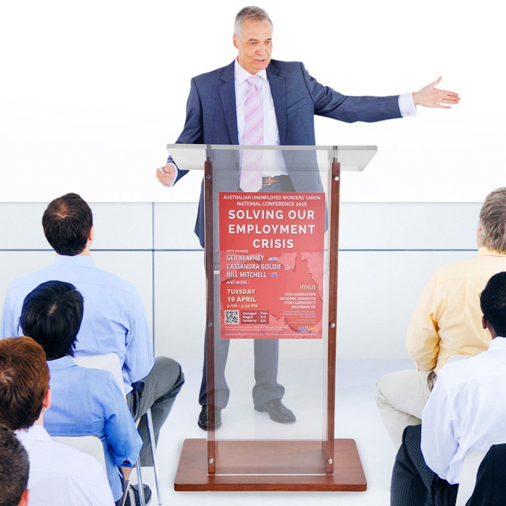 Lecture Stand with Graphic ¦ Slimline Warehouse