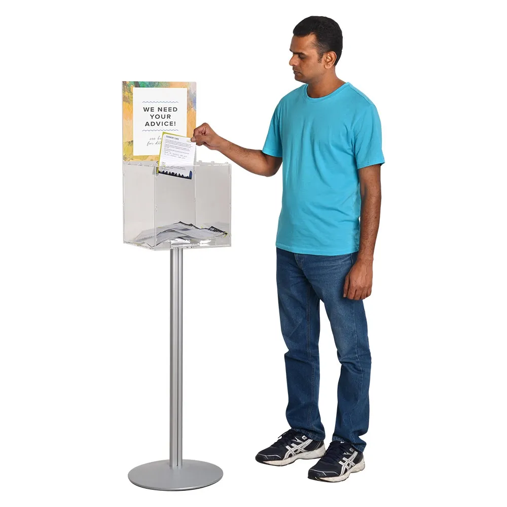 Free Standing Ballot Box with Lock - Ships Today! ¦ Slimline Warehouse