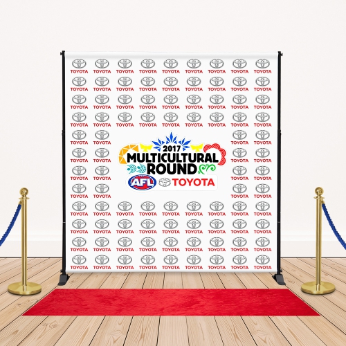 Printed Backdrop - Custom 2.4 x 2.4m & Portable! ¦ Slimline Warehouse