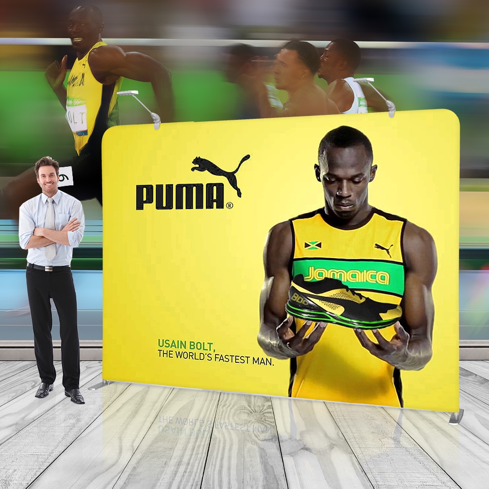 Pop Up Backdrop Stand – Custom 2.1 x 2.4m Kit w/ Lights