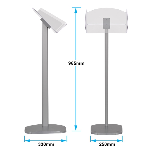 Poster Stand with Brochure Holder - Ships Same Day ¦ Slimline Warehouse