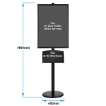 DL Brochure Stands – w/A1 Snapframe – Ships Today ¦ Slimline Warehouse