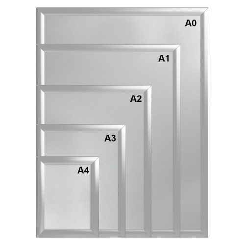 A3 Snap Frames; Silver Aluminium Frame- Double Sided Portrait Display- Australia Wide Delivery