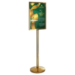 A2 Lobby Display Stand - Gold - Ships Same Day ¦ Slimline Warehouse