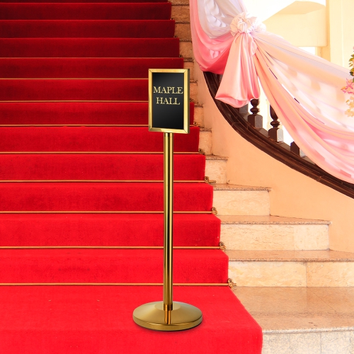 A4 Stand Alone Sign Holder - Gold - Ships Same Day ¦ Slimline Warehouse