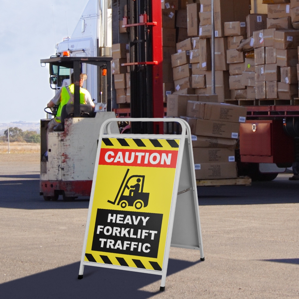 Forklift Safety Signs – Dual-Sided - Ships Same Day ¦ Slimline Warehouse