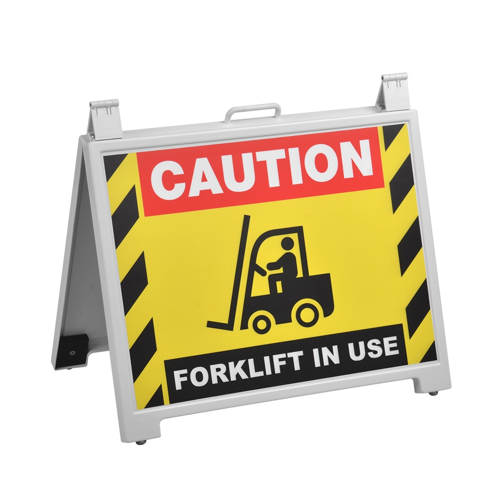 Forklift In Use Sign - A-Frame - Ships Same Day! ¦ Slimline Warehouse