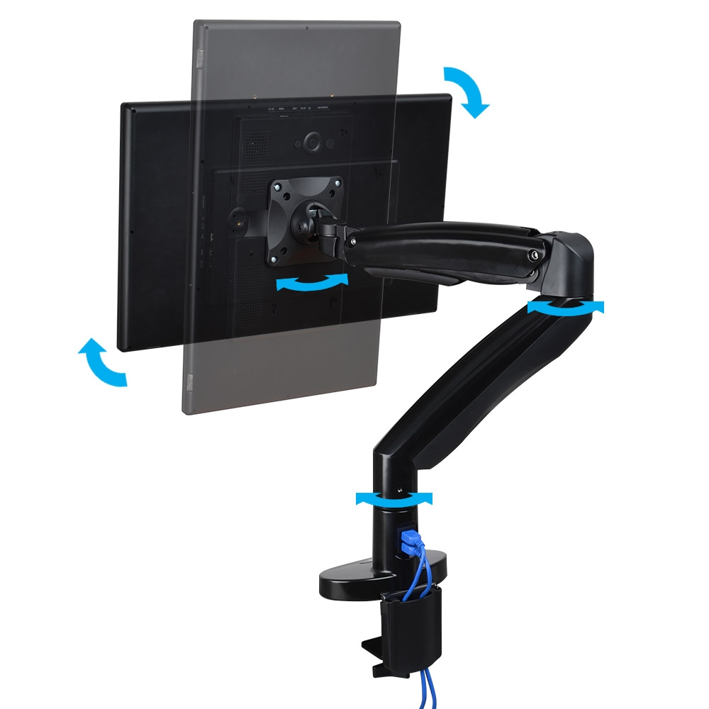 Monitor Swing Arm Desk Mount - 22" - 35" Ships Today ¦ Slimline Warehouse